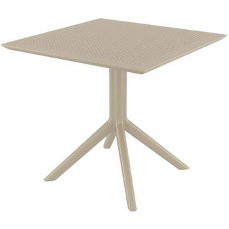 Clp Plastic carr&eacute; jardin table table de table balcon salon diverses couleurs Couleur : Toilette