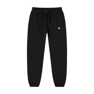 Marcelo Burlon Cross Relax Sweatpants Schwarz Wei&szlig; - - Trousers - Herren - Schwarzk - S