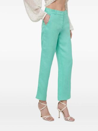 Luisa Spagnoli pantalon à détail de poches - Vert