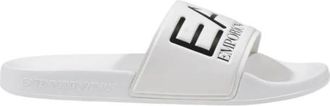 Emporio Armani Emporio Armani Ea7, Homme, Chaussures, Blanc, Taille: 42 EU Sandales &agrave; Motifs en PVC