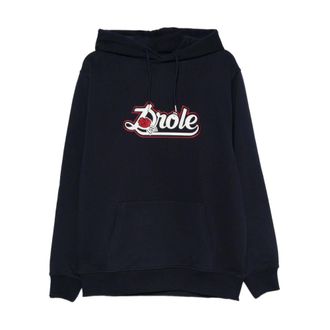 Dr&ocirc;le de Monsieur Hoodie mit Logo - - Sweatshirts & Hoodies - Herren - Blau - S