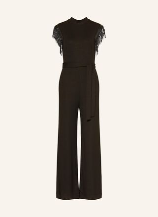Ana Alcazar Jumpsuit Mit Pailletten schwarz