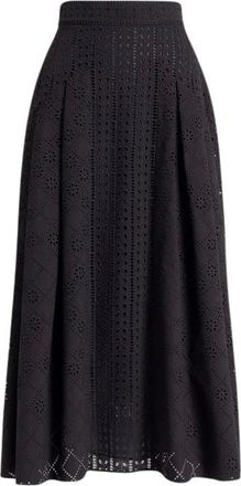 Alberta Ferretti Femme, Jupes, Noir, Taille: 40 FR Sangallo Guipure Skirt