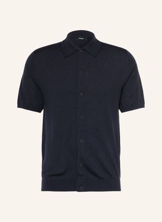 Reiss Reiss Strickhemd Drayton Slim Fit blau