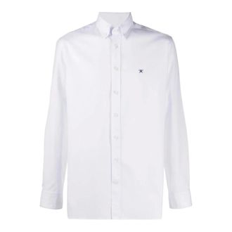 Hackett Chemise &agrave; col boutonn&eacute; avec logo - Homme - Chemises - Blanc - Taille: L