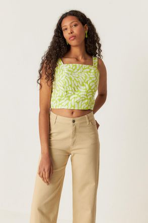 SKFK Damen vegan Bluse Egia Gelb