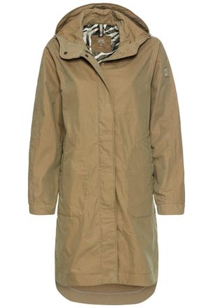 Camel Active Damen Langer Parka mit verstellbarer Taille Khaki, womenswear-48