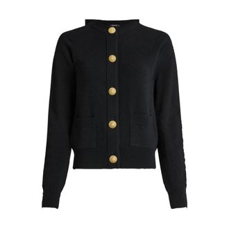 Balmain Cardigan en cachemire - Femme - Pulls - Noir - Taille: 38 FR