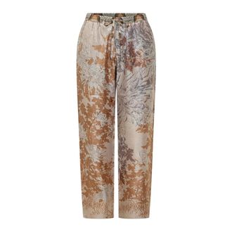 Pierre-Louis Mascia Femme, Pantalons, Multicolore, Taille: 42 FR Aloe Floral Pantalons