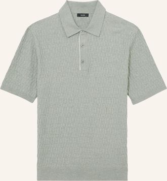 Reiss Reiss Strick-Poloshirt Era gruen