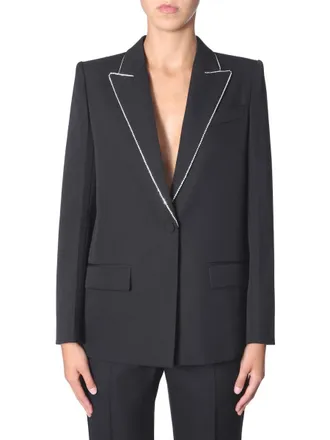 Givenchy Wool with Strass Detailing Blazer - Black