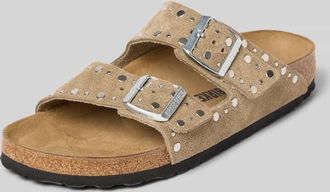 Birkenstock Sandalette aus Leder mit Nieten Modell Arizona Rivet