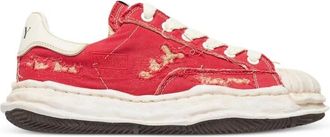 Miharayasuhiro Mihara Yasuhiro, Homme, Chaussures, Rouge, Taille: 45 EU Blakey Canvas Low-top Baskets