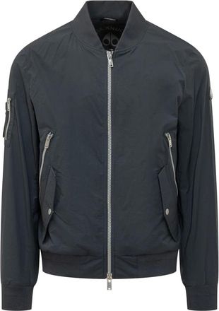 Moose Knuckles Homme, Vestes, Bleu, Taille: L Blouson aviateur &agrave; poches zipp&eacute;es