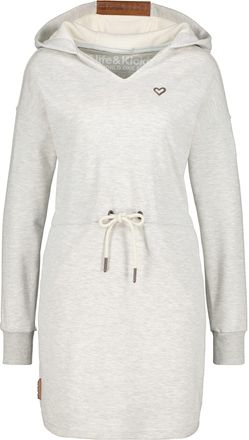 Alife And Kickin ALIFE and Kickin ScarlaAK A Sweatdress - Damen Hoodie - Pullover mit Kapuze Ideal f&uuml;r Freizeit & Alltag - Sweatshirt - Kapuzenpullover Cloudy XL