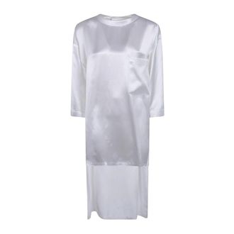 Darkpark Darkpark - Tara Satin Asymmetric Shirt - Femme - Robes - Blanc - Taille: 38 FR