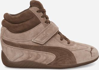 Puma Women s Speedcat Wedge Sneakers Totally Taupe / Chocolate