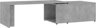 Les Tendances Table basse modulable bois gris effet béton Etif