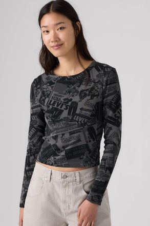 Levi's Graphic Essential Baby Long-Sleeve Tee - Damen - Schwarz / Schwarz