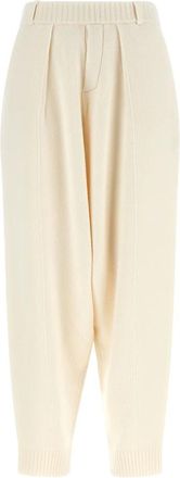 Coperni Pantalons Sarouel en Tricot - Femme - Pantalons - Beige - Taille: 36 FR