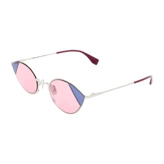 Fendi Silberne Metall-Sonnenbrille - - Accessories - Damen - Grau - 51 MM