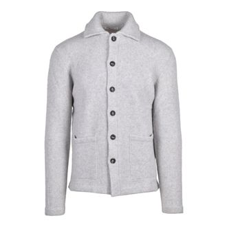 KANGRA Strickjacke mit Kragen - - Knitwear - Herren - Grau - L