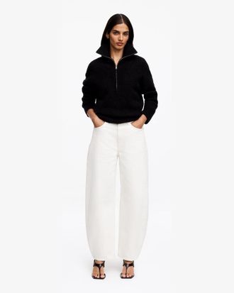 Arket BLOOM Barrel Jeans -Wei&szlig;