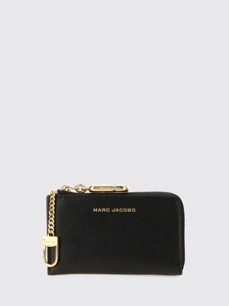 Marc Jacobs Porte-cartes en cuir avec fermeture zipp&eacute;e et quatre fentes pour cartes