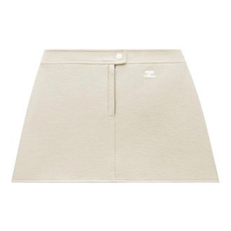 Courr&egrave;ges Short Skirts - Femme - Jupes - Gris - Taille: 38 FR