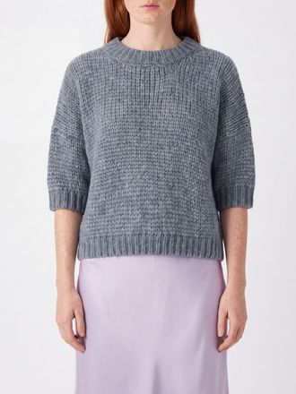 Roberto Collina Kurz&auml;rmeliger Pullover aus Alpaka-Wolle mit Rundhalsausschnitt