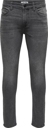 Only & Sons Herren O&S Slim Fit Jeans Basic Hose Stoned Washed Denim Pants Tapered Trousers ONSLOOM