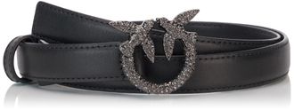 Pinko Damen Love Berry H2 Belt VIT.Seide Schnalle Jewel Gürtel, Z99b_Black Limousine Block Color, 42