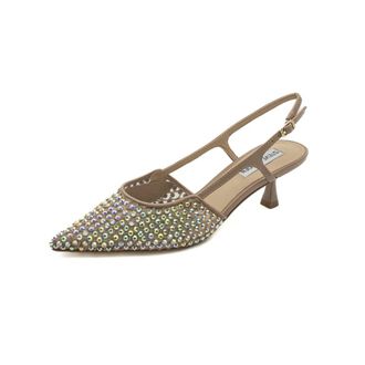 Steve Madden Femme, Chaussures, Beige, Taille: 35 1/2 EU Escarpins Rhinestone Legacy
