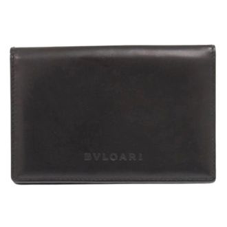 Bulgari Portefeuille en cuir Pre-owned - Homme - Pre-owned - Noir - Taille: ONE Size