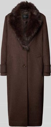 s.Oliver Black Label Mantel mit Webpelzkragen