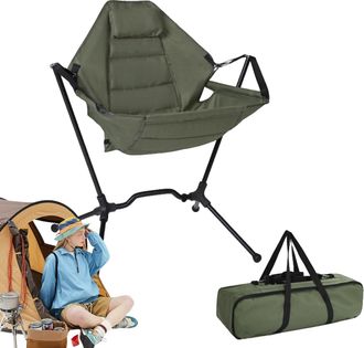 Generico Campingstuhl f&uuml;r den Au&szlig;enbereich, robuster und ergonomischer Stuhl mit Unterst&uuml;tzung, tragbare Wippe f&uuml;r Rasen, f&uuml;r Garten, Party, Picknick und Outdo