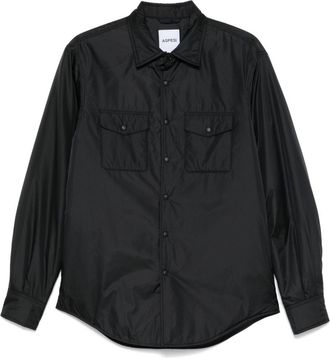 Aspesi Hemdjacke mit Druckknöpfen - Schwarz
