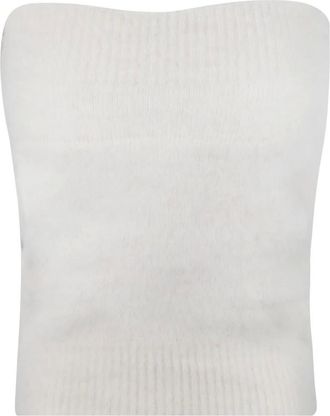 Jucca Femme, Tops, Blanc, Taille: 36 FR Top a fascia garzato tasca