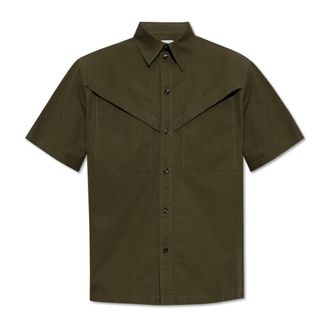 Bottega Veneta Kurz&auml;rmeliges Hemd - - Shirts - Herren - Gr&uuml;n - M