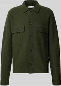 Selected Regular Fit Hemdjacke aus reiner Wolle Modell NEALY