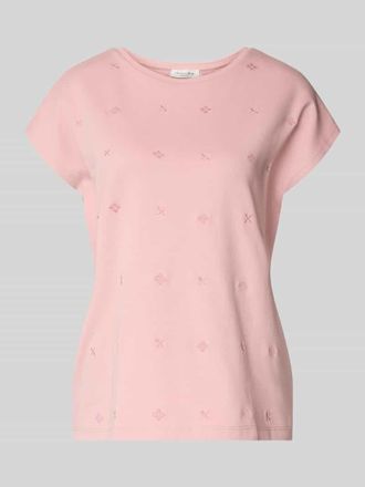 Christian Berg T-Shirt mit Rundhalsausschnitt und Stitchings