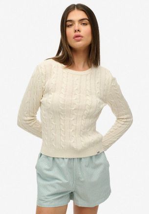 Superdry Strickpullover ESSENTIALS SLIM CABLE JUMPER