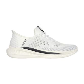 Skechers Homme, Chaussures, Blanc, Taille: 47 1/2 EU Slade Quinto Baskets Slip-On