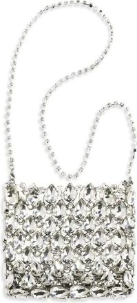 Self Portrait Crystal Mesh Pouch - Femme - Sacs - Gris - Taille: ONE Size