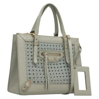 Balenciaga Pre-owned Cuir sacs-balenciaga - Femme - Pre-owned - Gris - Taille: ONE Size