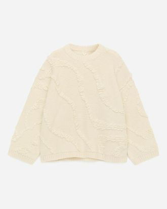 Arket Texturierter Pullover -Wei&szlig;