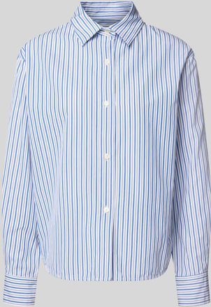 0039 Italy Regular Fit Hemdbluse aus reiner Baumwolle Modell Elsa