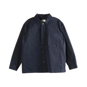 Saint Laurent Downtown Overshirt C - - Jackets - Herren - Blau - M