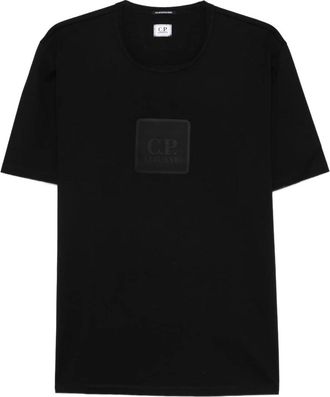 C.P. Company C.p. Company, Homme, Tops, Noir, Taille: M T-shirt &agrave; Manches Courtes
