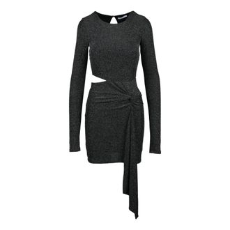 Patrizia Pepe Kurzes Lam&eacute;-Kleid - - Dresses - Damen - Schwarzk - M
